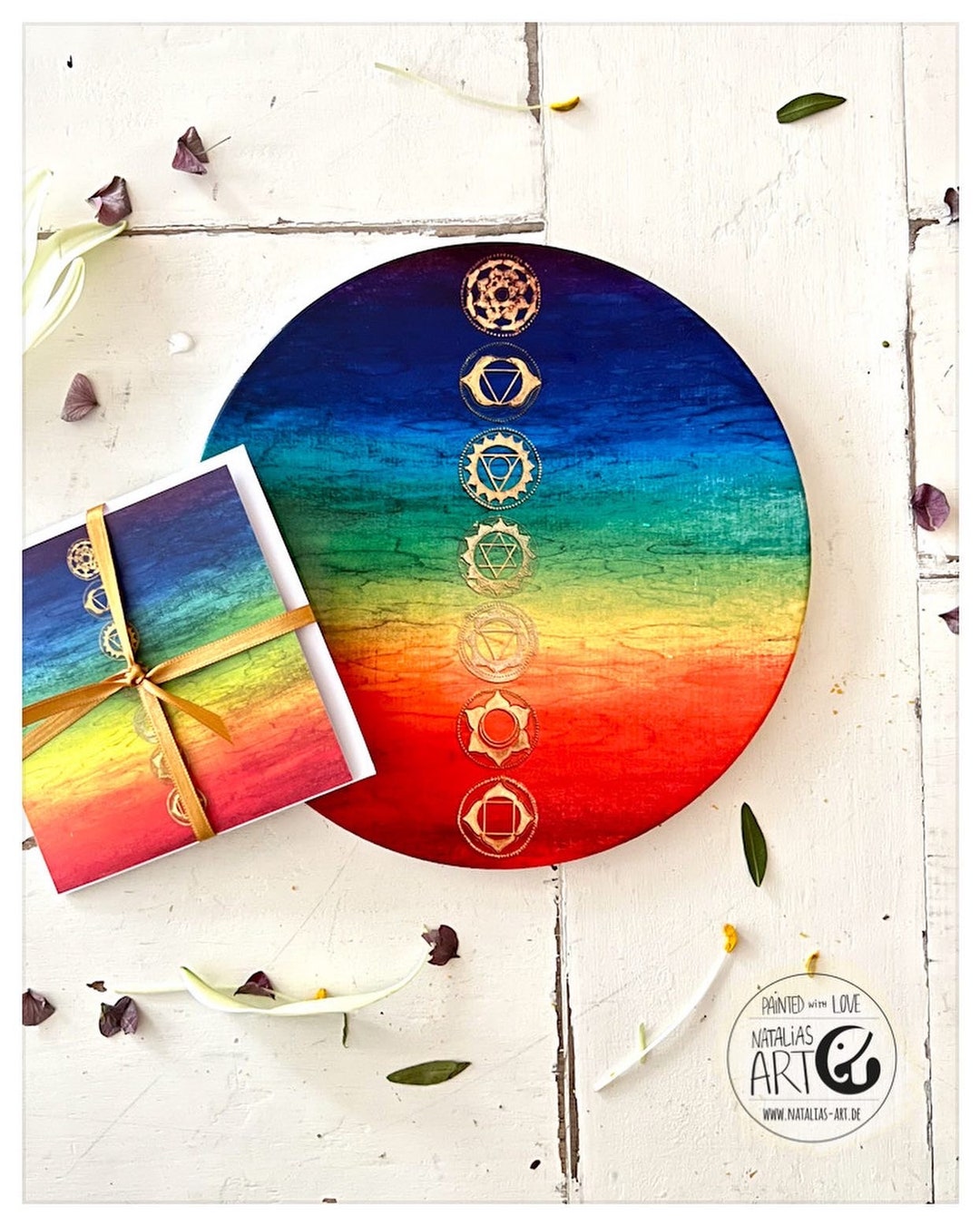 Bundle Chakra Coaster With Greeting Card Ceramics Direct From Artist - Etsy