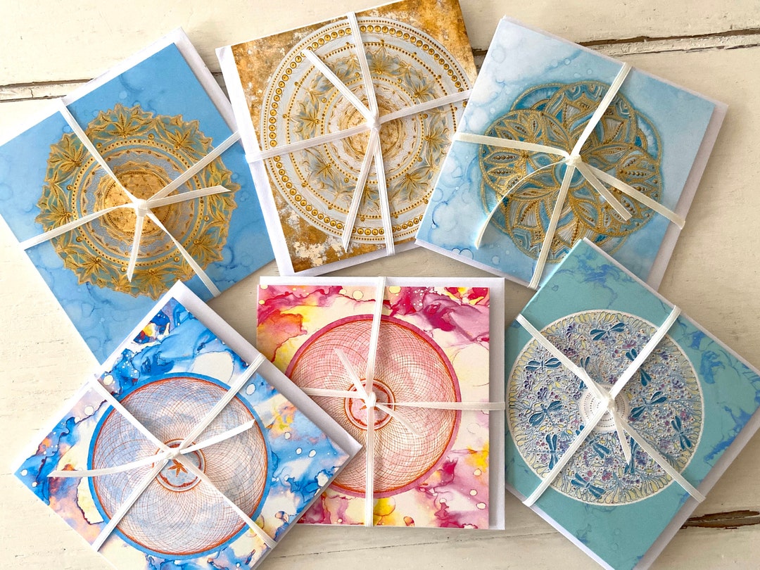 6 Mindfulness Greeting Cards Set II Mindfulness Greeting Cards - Etsy