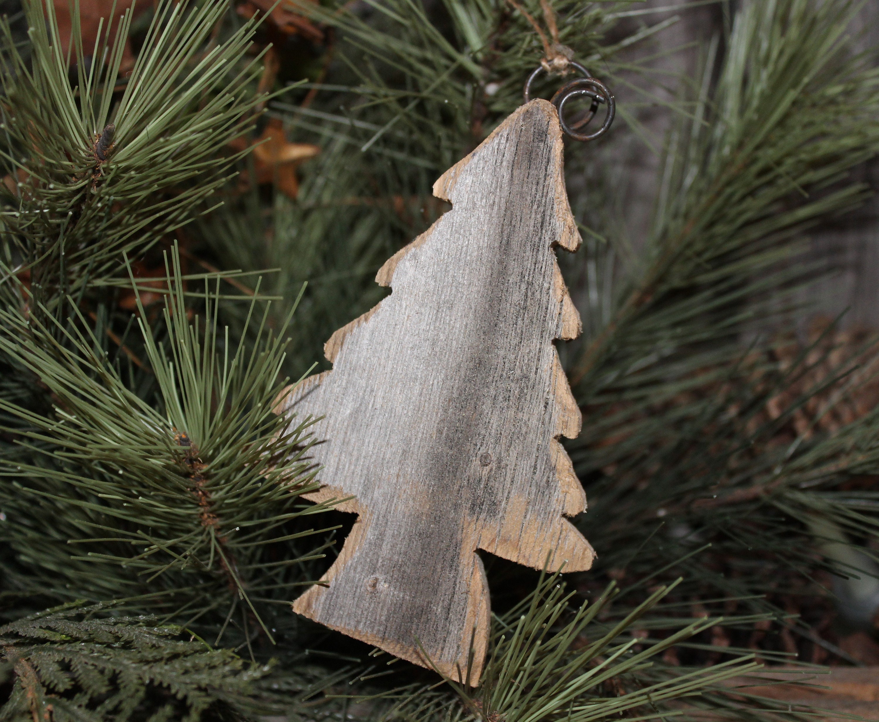 Primitive Pine Tree Ornament Rustic Wood Pine Tree Modern - Etsy