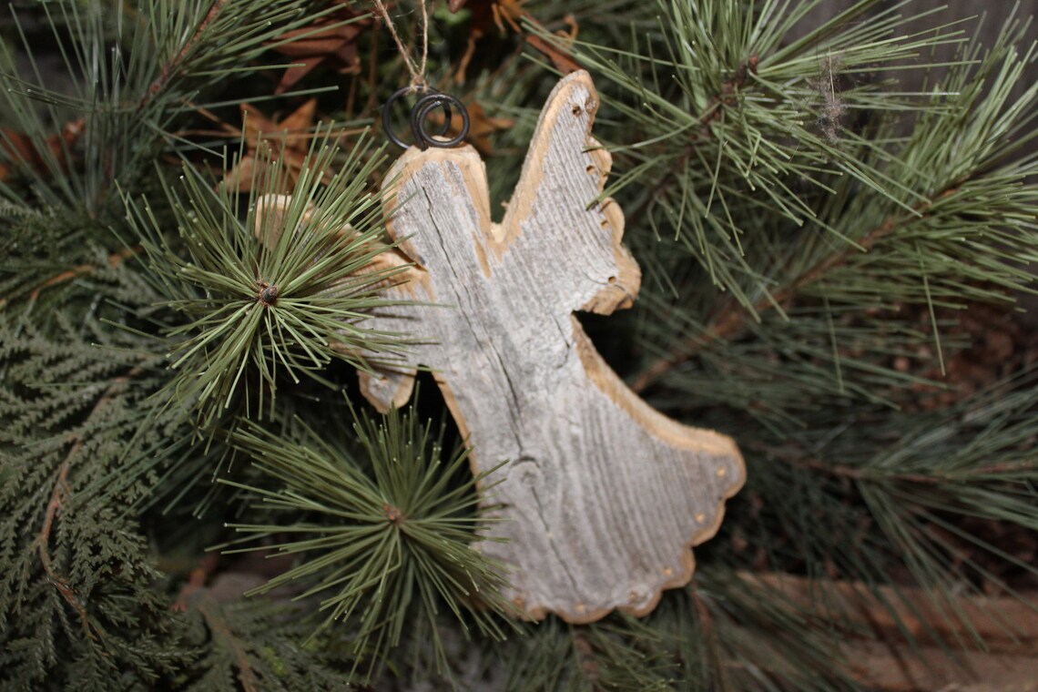 Primitive Wood Angel Ornament Rustic Wood Angel Farmhouse - Etsy Canada