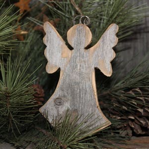 Rustic Wood Angel-primitive Wood Angel-christmas Angel Ornament ...