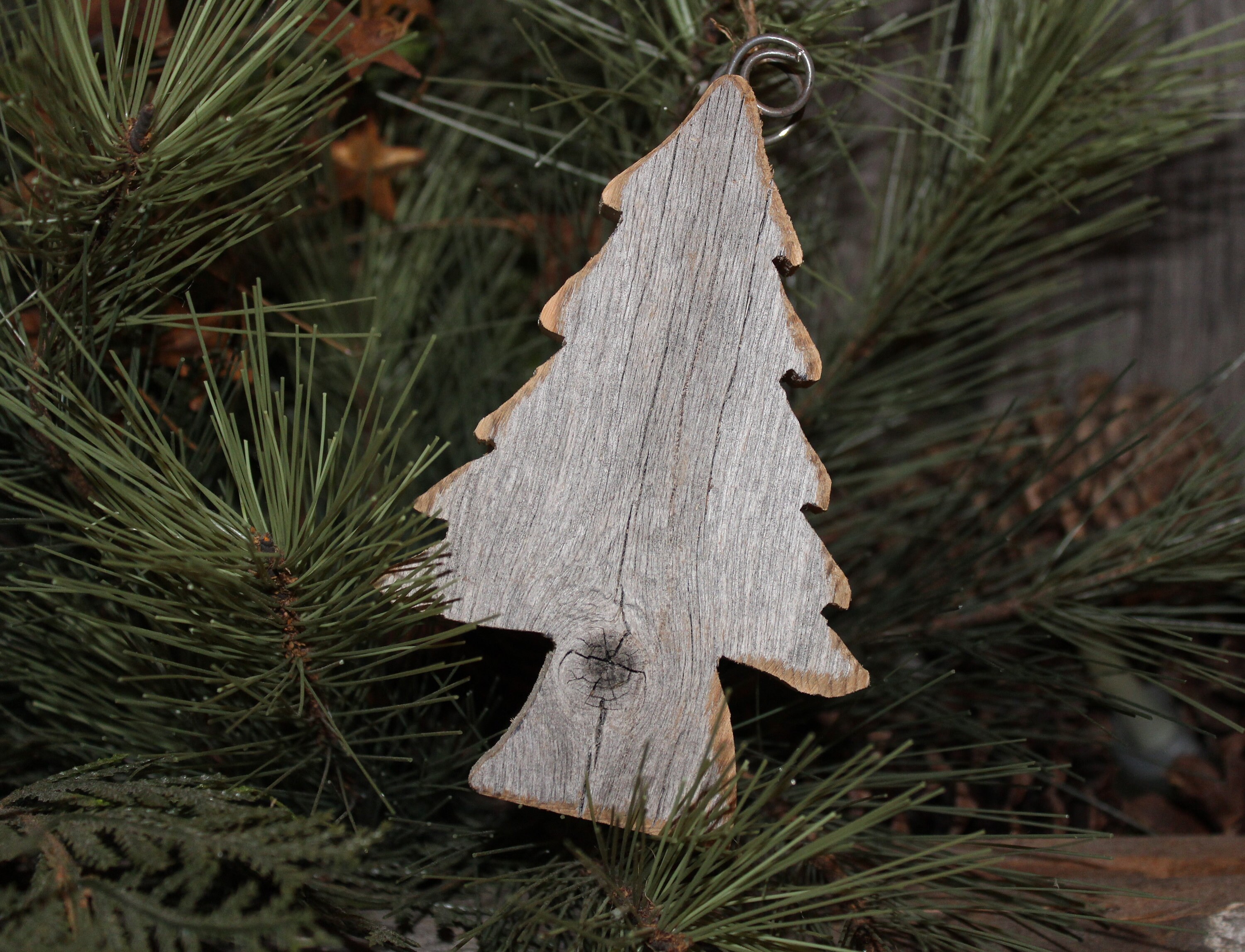 Primitive Pine Tree Ornament Rustic Wood Pine Tree Modern - Etsy