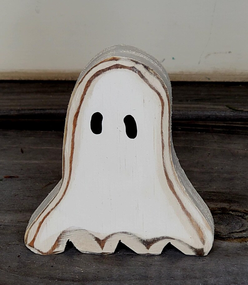 Handmade Wood Halloween Ghost & Pumpkin Set, Tier Tray Decor - Etsy