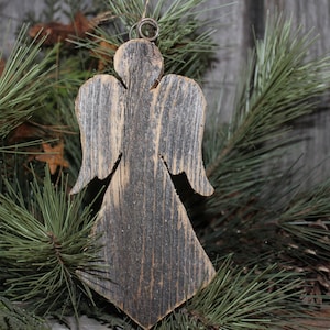 Primitive Wood Angel-rustic Wood Angel-farmhouse Angel-modern Country ...