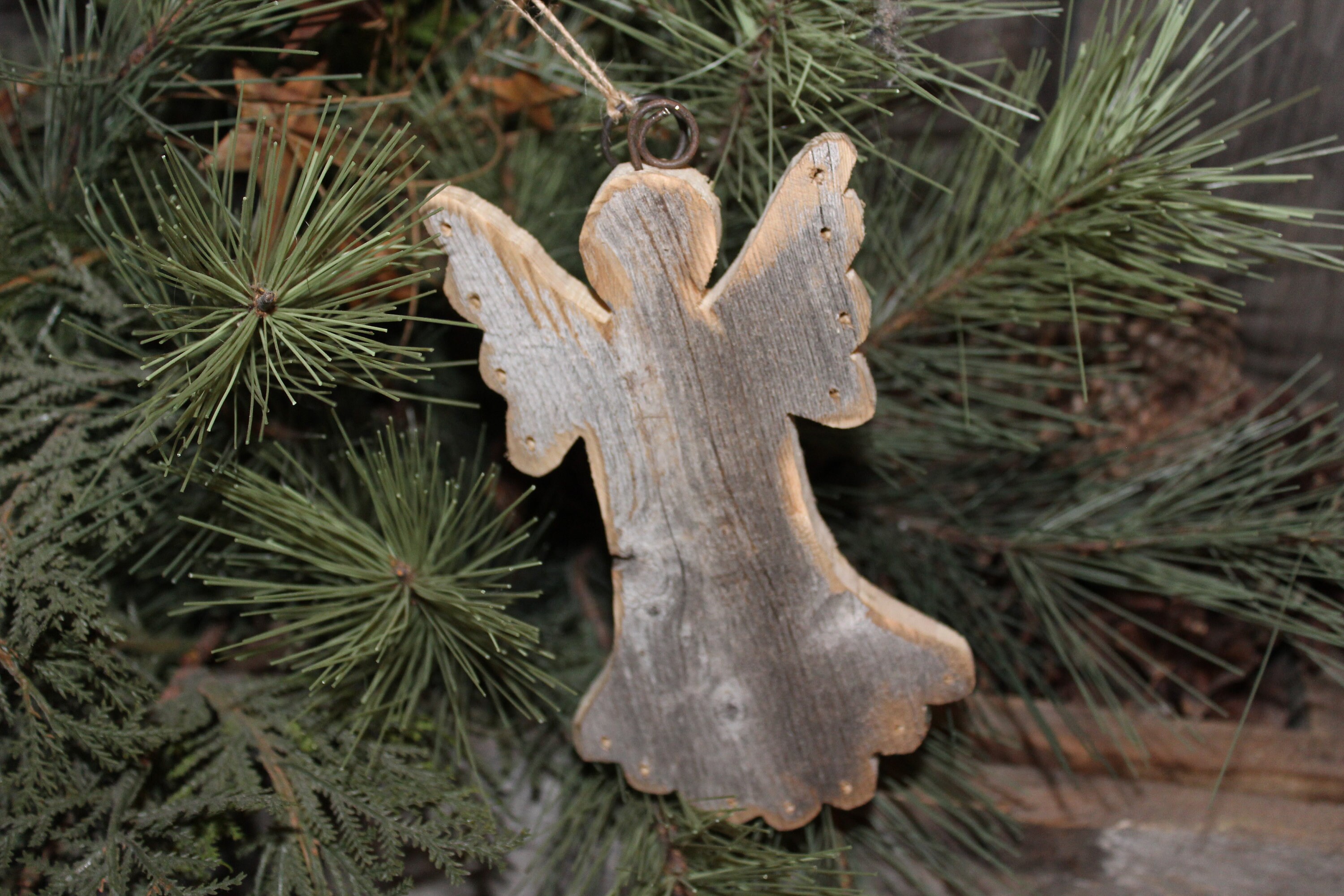 Primitive Wood Angel Ornament Rustic Wood Angel Farmhouse - Etsy Canada