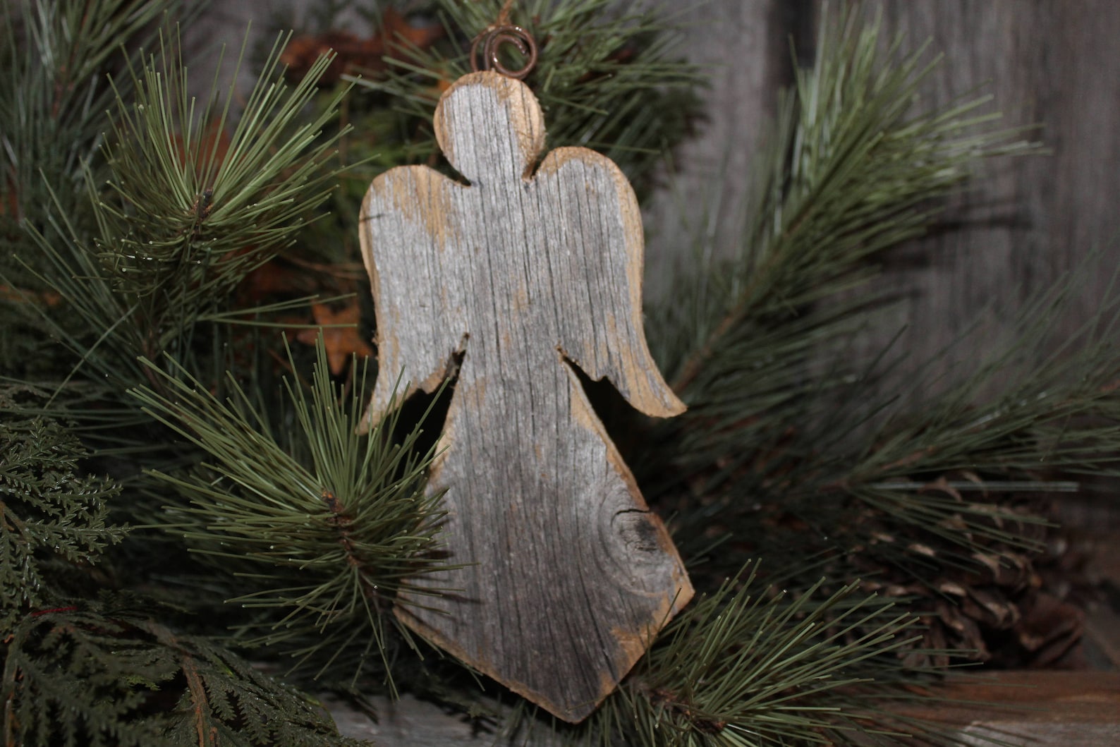 Primitive Wood Angel-rustic Wood Angel-farmhouse Angel-modern Country ...