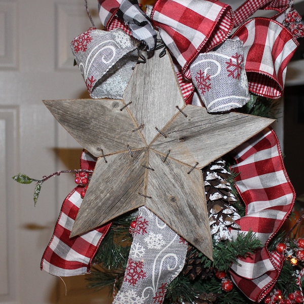 Rustic Tree Topper - Etsy