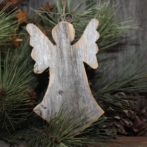 Rustic Wood Angel-primitive Wood Angel-christmas Angel Ornament ...