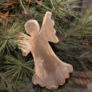 Primitive Wood Angel Ornament, Rustic Wood Angel, Farmhouse Wood Angel ...