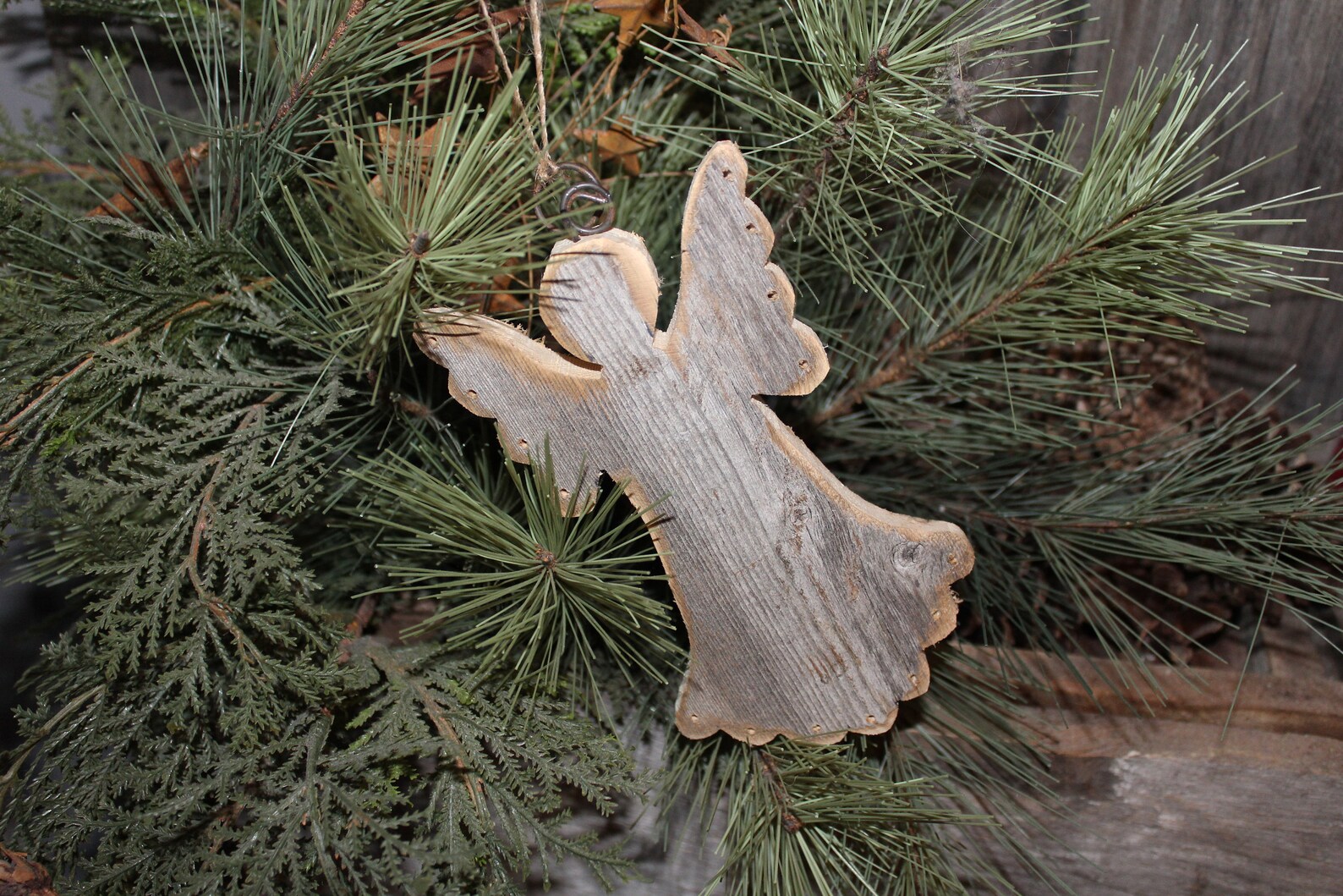 Primitive Wood Angel Ornament Rustic Wood Angel Farmhouse - Etsy