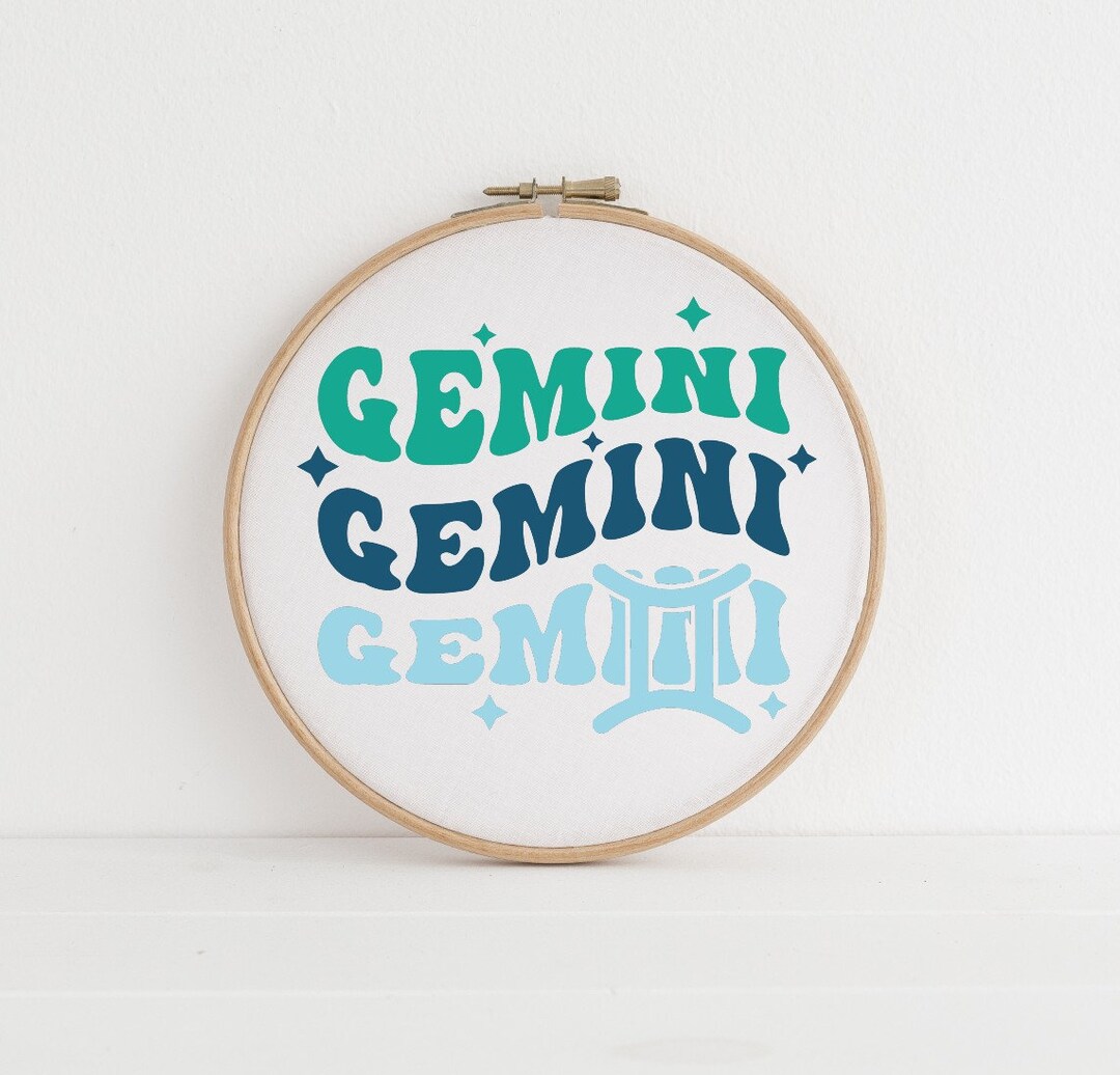 Gemini Zodiac Cross Stich Pattern, Digital Cross Stitch Pattern, Zodiac ...
