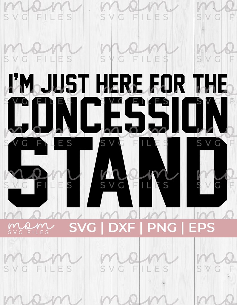 Concession Stand Svg Sports Mom Svg Baseball Mom Svg - Etsy