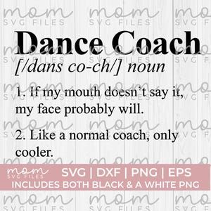 Dance Coach Svg Png, Dance Coach Definition Svg, Dance Teacher Svg Png ...