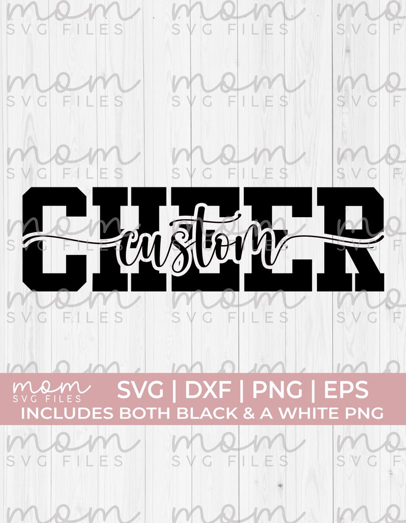 Custom Cheer SVG | Personalized Cheer Team Name SVG | Custom Cheer ...