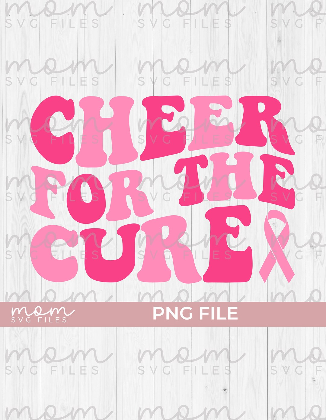 Cheer for the Cure Png, Cheer Png, Breast Cancer Png, Ribbon Png, Pink ...