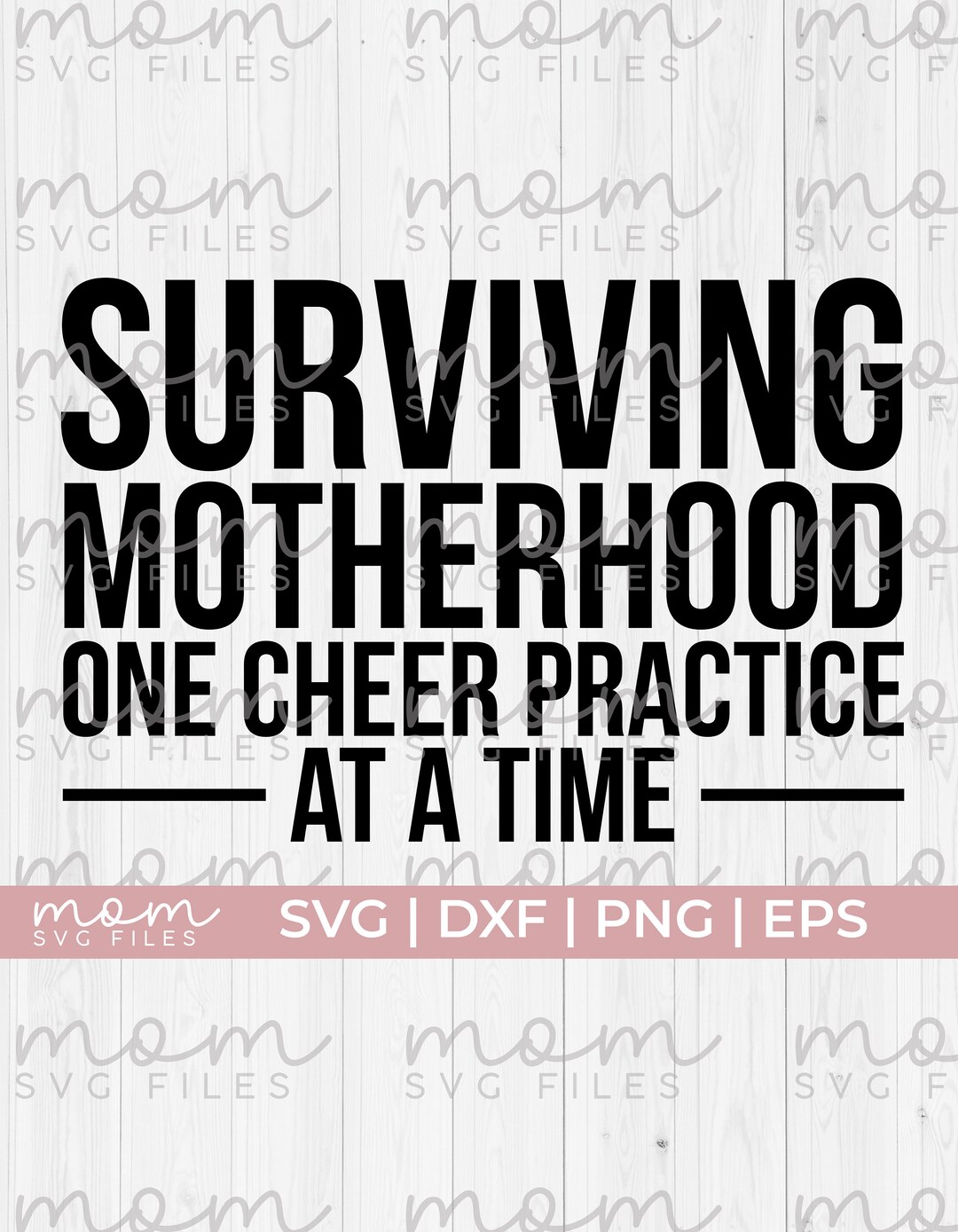 Cheer Mom Svg Png, Surviving Motherhood One Cheer Practice Svg, Cheer ...