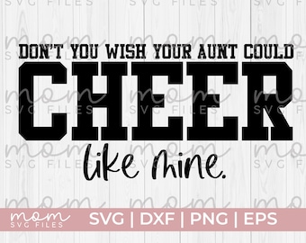 Cheer Aunt Svg, Cheer Auntie Svg, Cheerleader Svg, Cheer Aunt Png ...