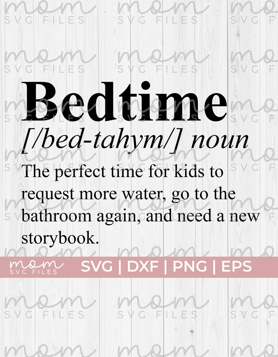 Bedtime Svg Night Time Svg Bedtime Routine Svg Funny Mom - Etsy