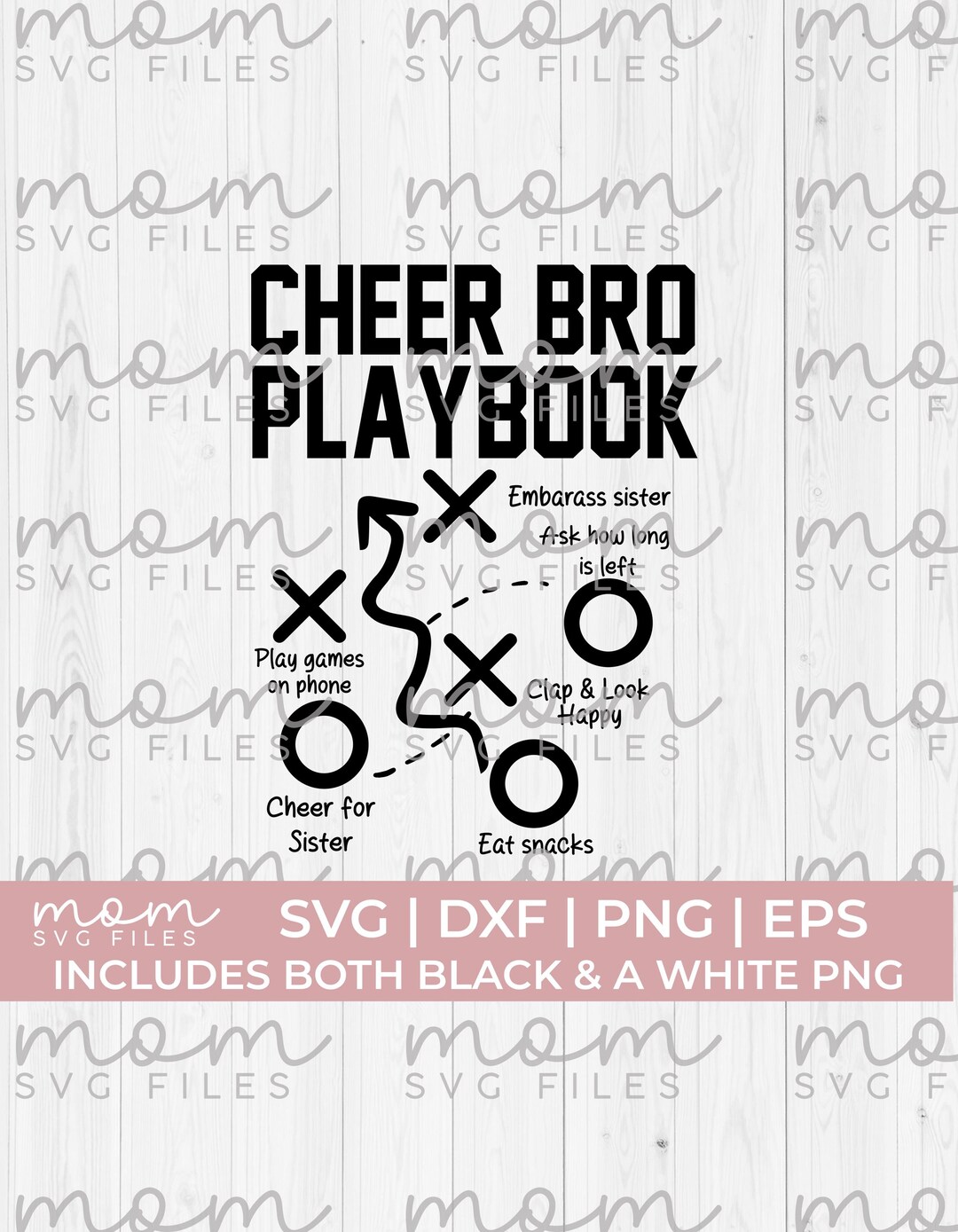 Cheer Bro Svg Png, Cheer Bro Playbook Svg Png, Cheer Brother Svg Png ...