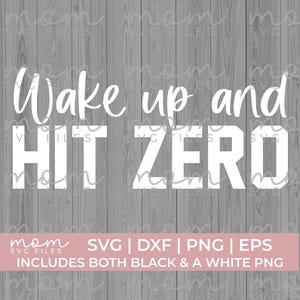 Hit Zero Svg Png, Wake up and Hit Zero Svg, Cheer Svg Png, Cheer Comp ...