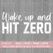 Hit Zero Svg Png, Wake up and Hit Zero Svg, Cheer Svg Png, Cheer Comp ...