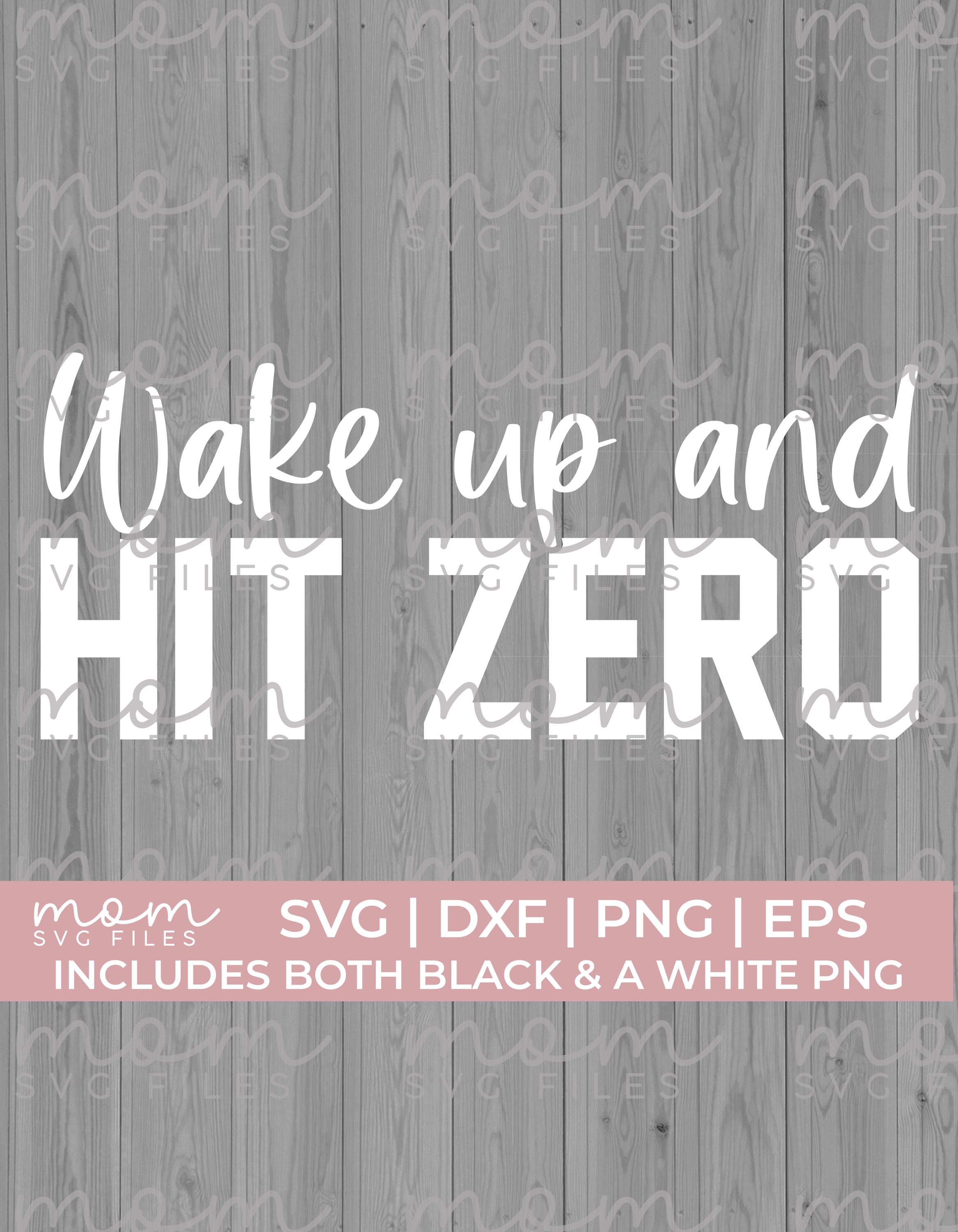 Hit Zero Svg Png, Wake up and Hit Zero Svg, Cheer Svg Png, Cheer Comp ...