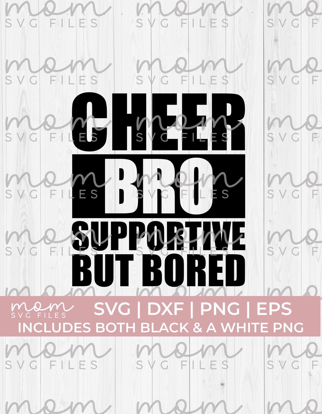 Cheer Brother SVG | Cheer Bro Supportive but Bored SVG | Cheer Bro Svg ...