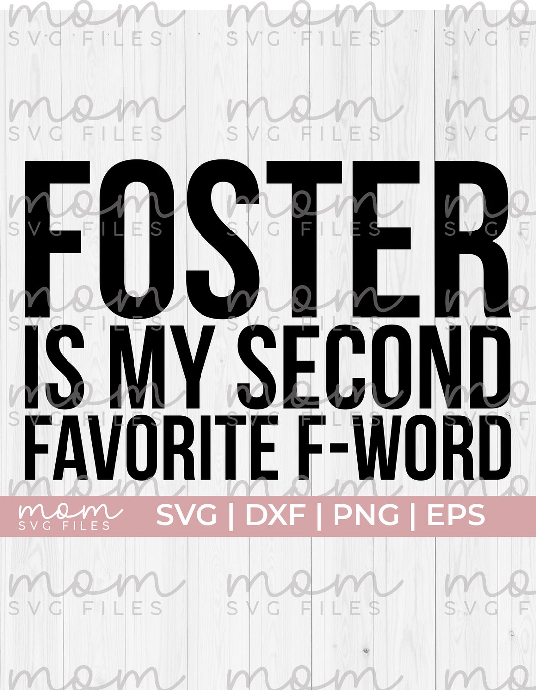 Foster Svg Foster Mom Svg Foster is My Second Favorite F - Etsy