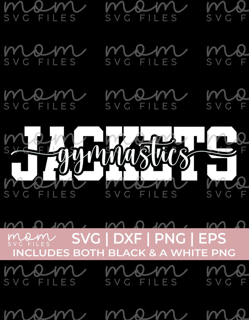 Jackets Gymnastics SVG | Gymnast SVG | Team Spirit Design | Gymnastics ...