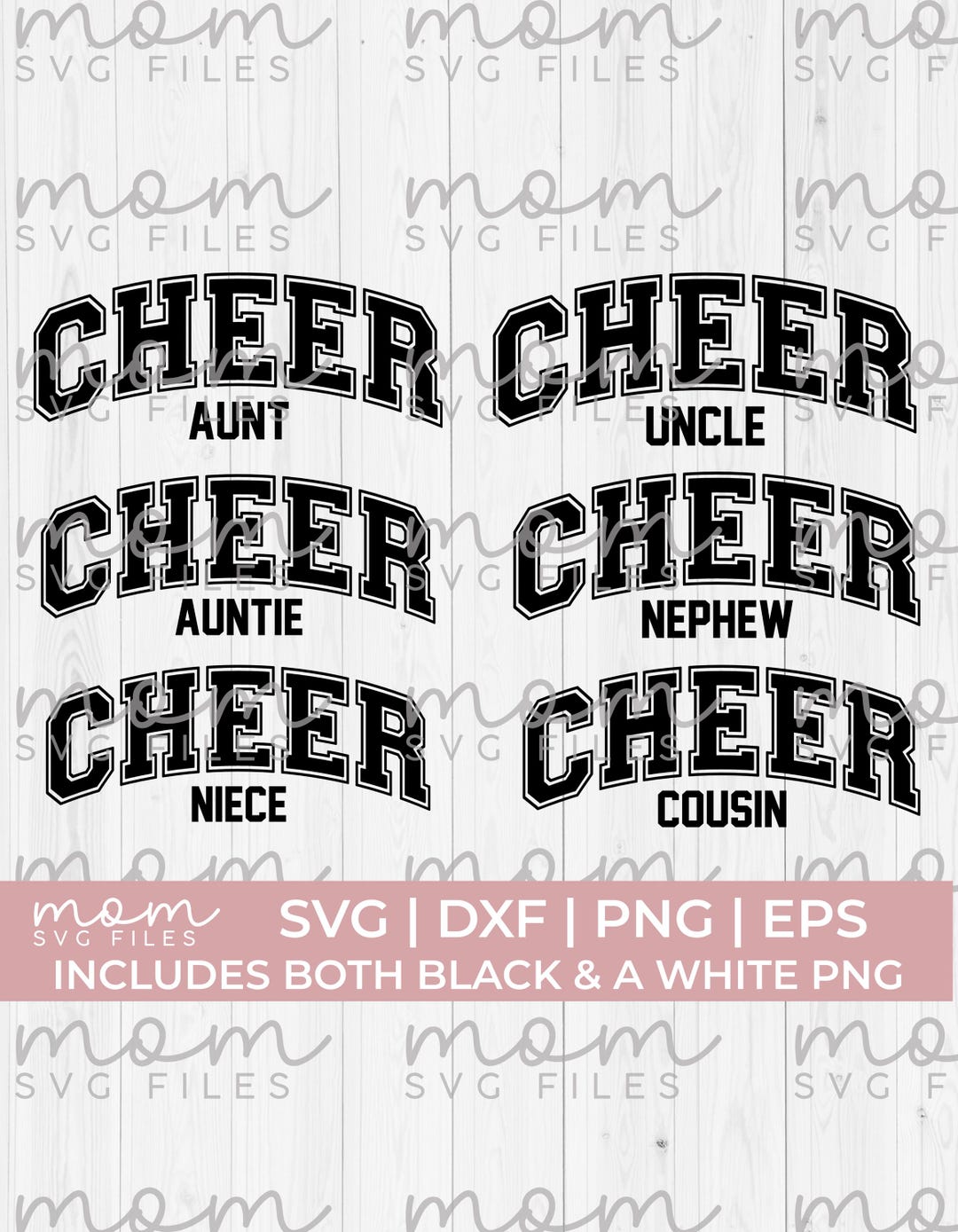 Cheer Aunt Svg Png, Cheer Auntie Svg Png, Cheer Uncle Svg Png, Cheer ...