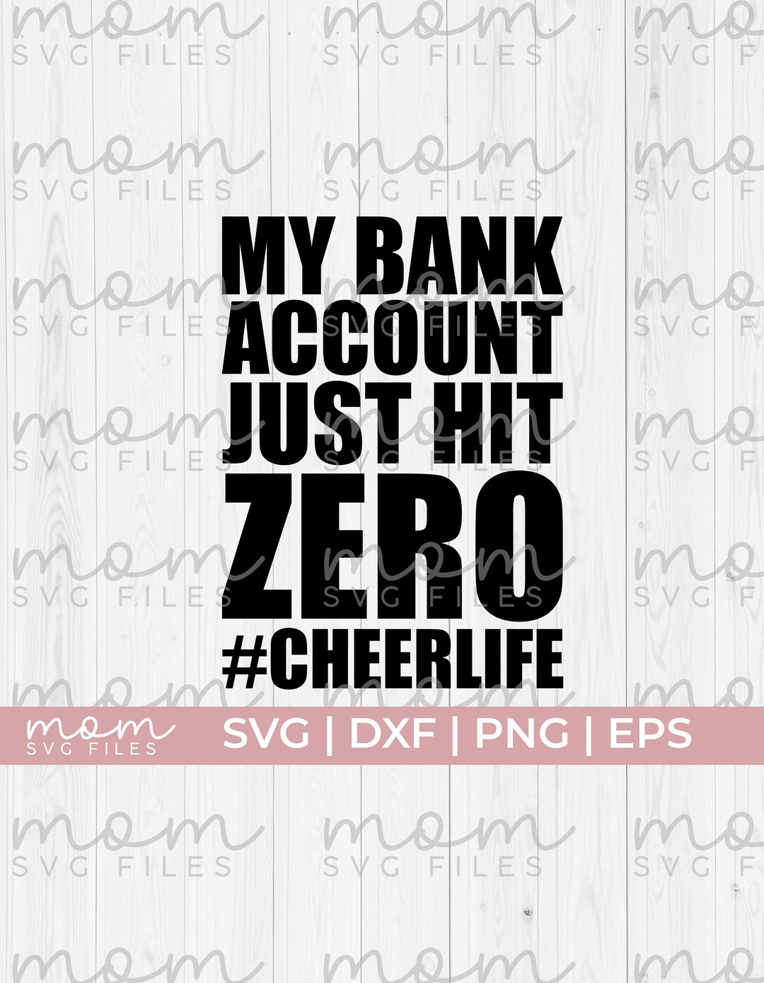 Cheer Mom Svg, Cheer Dad Svg, My Bank Account Svg, Cheer Parent Svg ...