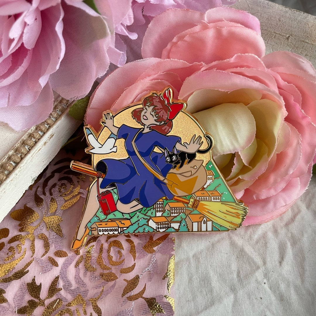 Kikis Delivery Service Inspired Enamel Pin Anime Witch Kiki Pin - Etsy