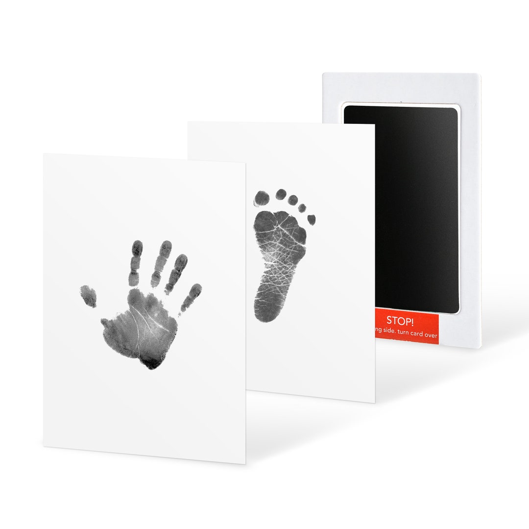 Premium No-mess Ink Baby Footprint & Handprint Ink Pad | Safe and Non ...