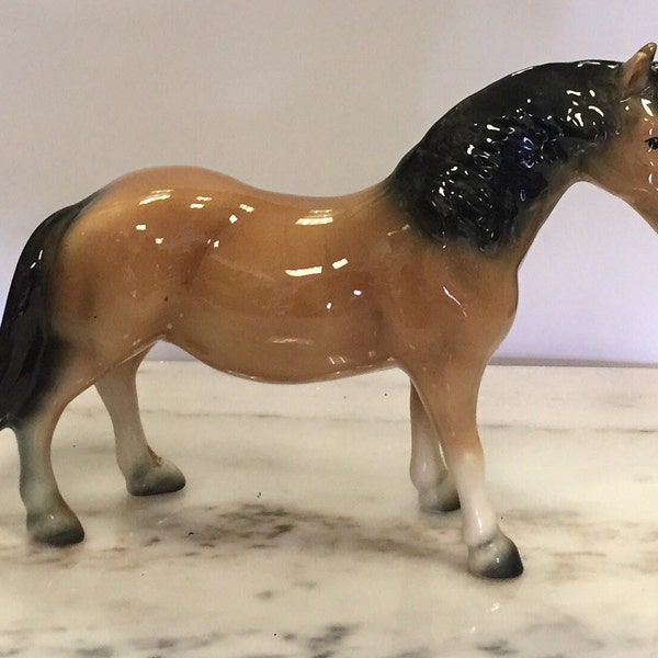 Porcelain Painted Horse Figurines - Etsy