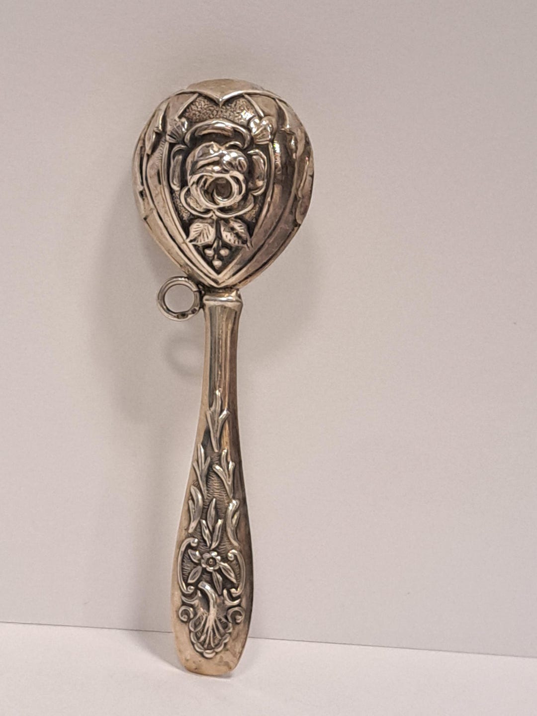 Vintage Baby Rattle Sterling Silver - Etsy