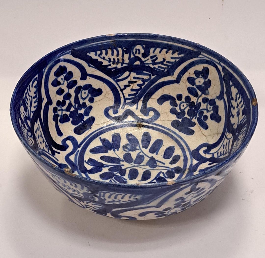 Antique Persian Porcelain Bowl ,18th Century - Etsy