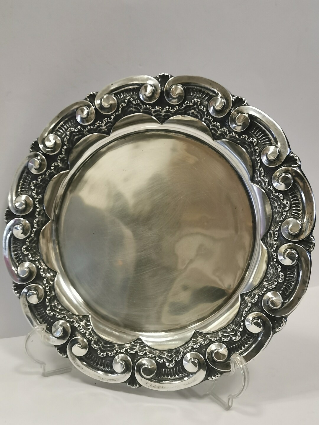 Antique Sterling Silver Tray, Solid Sterling Silver, Art Nouveau Tray ...