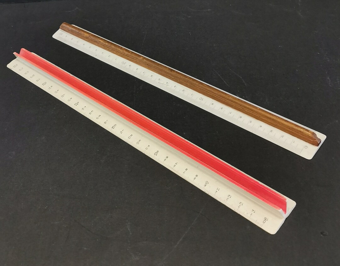 Vintage Rulers, Old Drawing and Measurement Material, Lot of 2 - Etsy