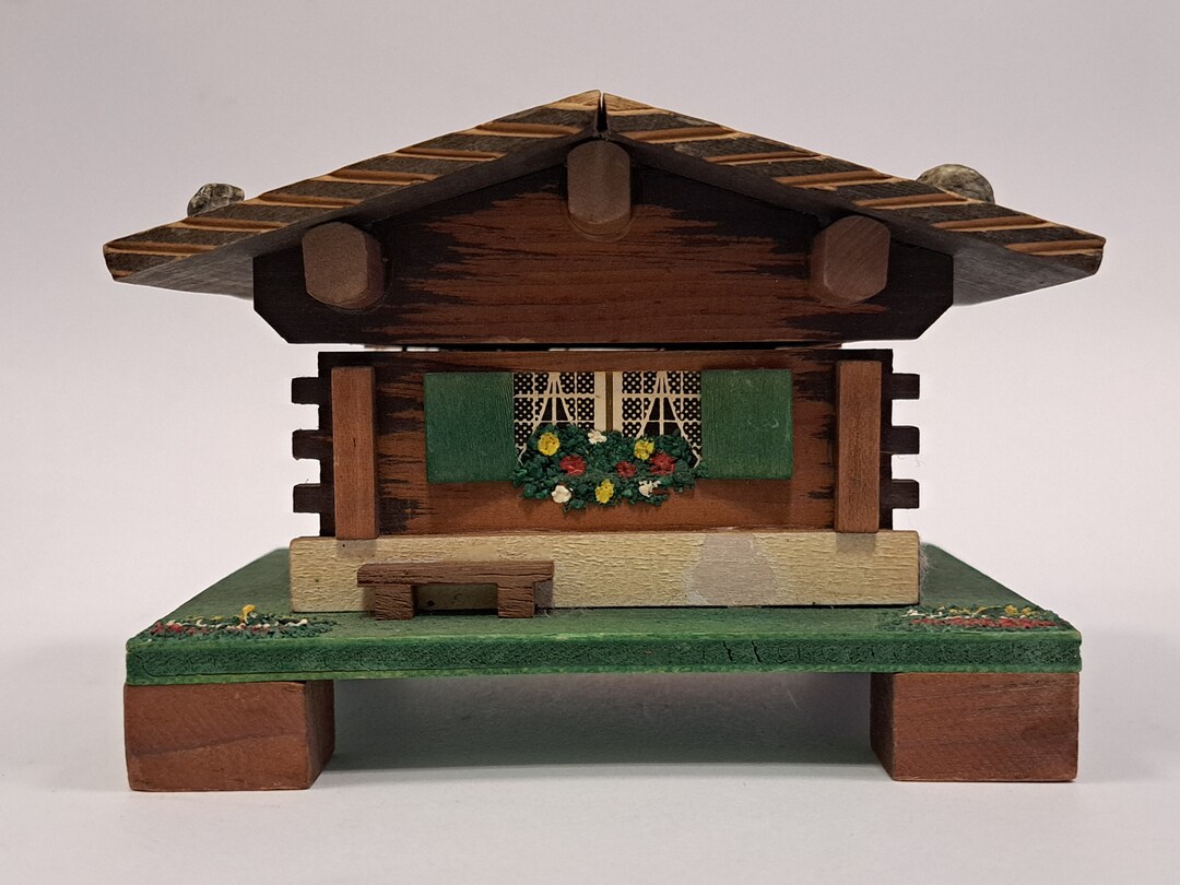 Vintage Swiss Wooden Music Box, Collection Boxes - Etsy