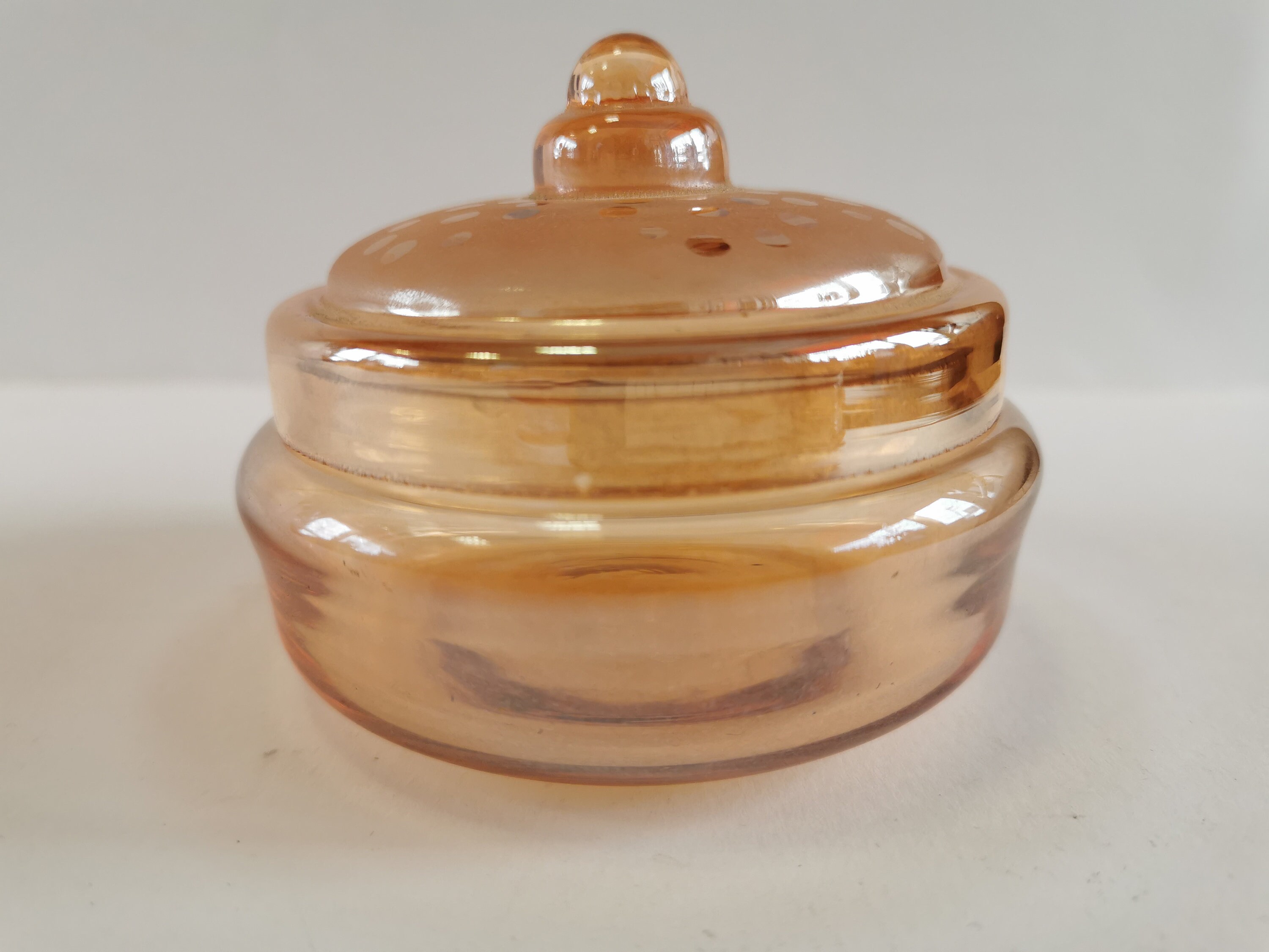 Vintage Onion Skin Glass Box Jewelry Box Antique Decor - Etsy