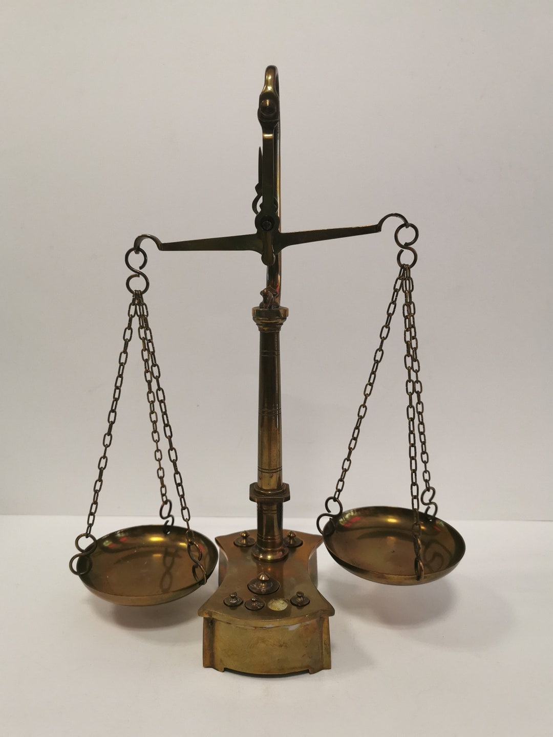 Vintage Small Brass Scale - Etsy