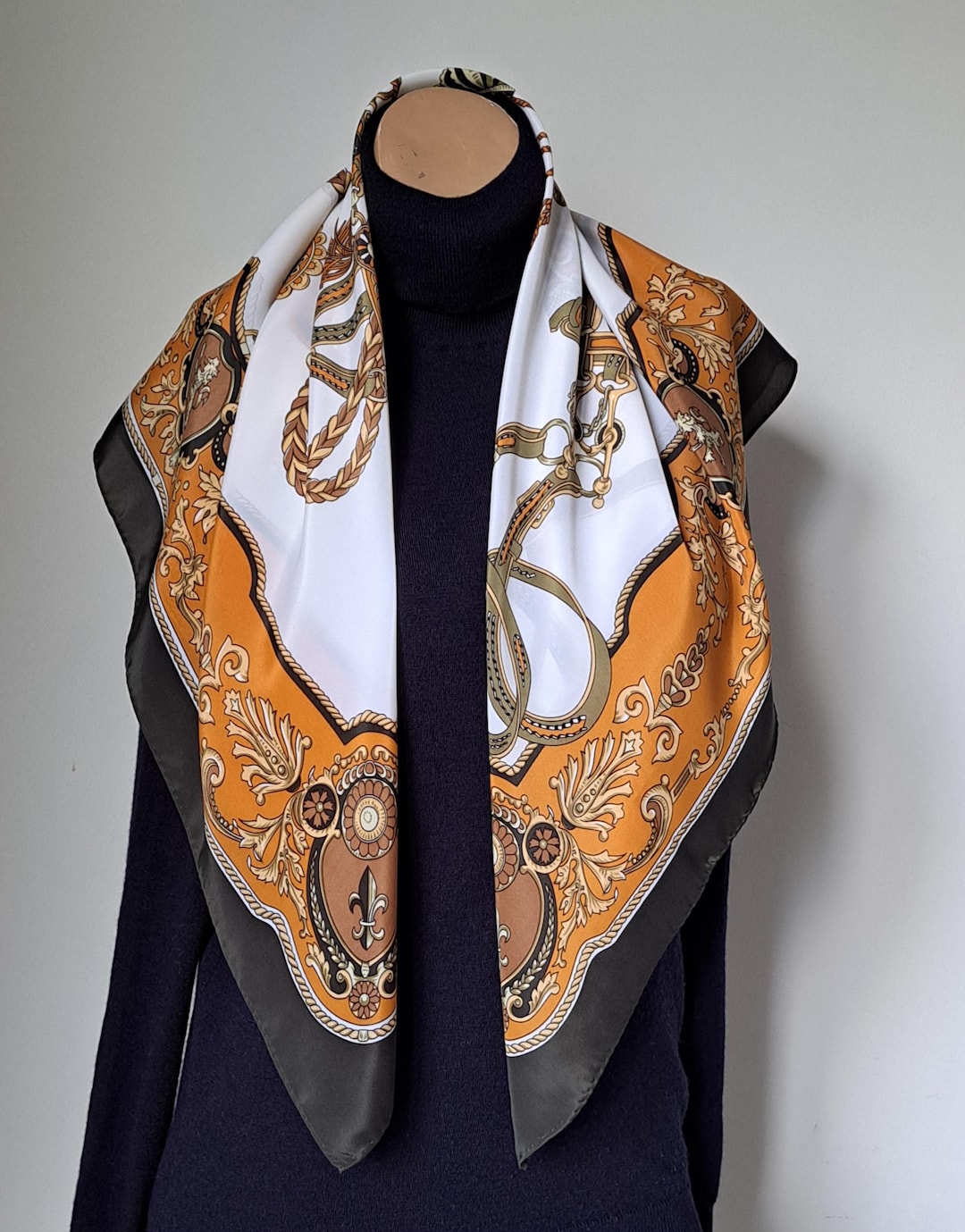 Vintage Silk Scarf , Made in Italy - Etsy