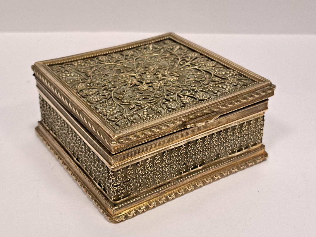 Bronze Trinket Box Jewelry Box - Etsy