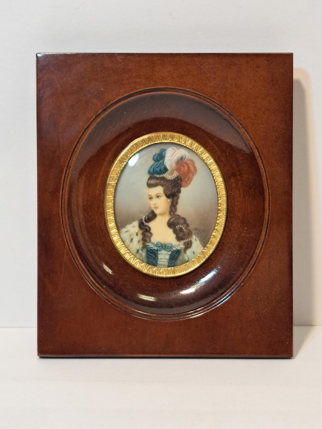 Antique French Magnifying Glass Painting - Etsy