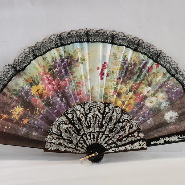 Hand Painted Fan - Etsy