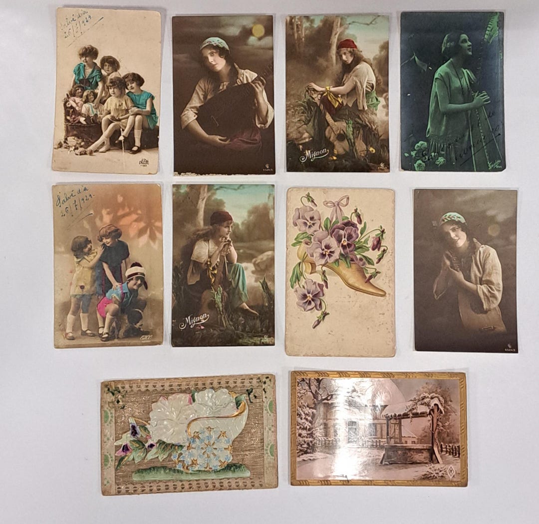 10 Original Postcards From the 1900s - Etsy