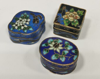 Tobacciana Vintage Cloisonne Enamel and Sterling Silver Peacock Snuff ...