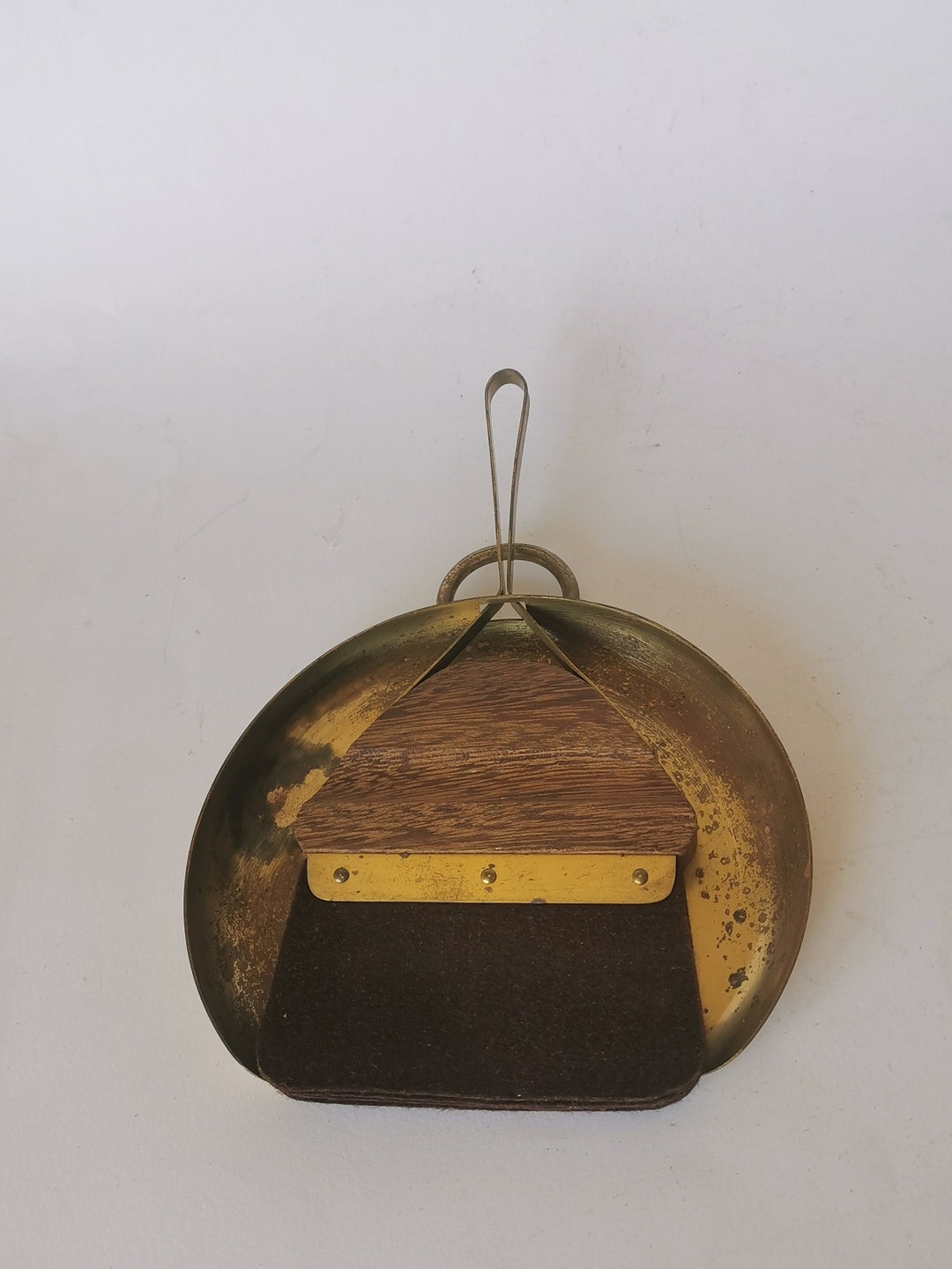 Antique Brass and Wood Crumbs Table Sweeper and Crumbs Catcher - Etsy