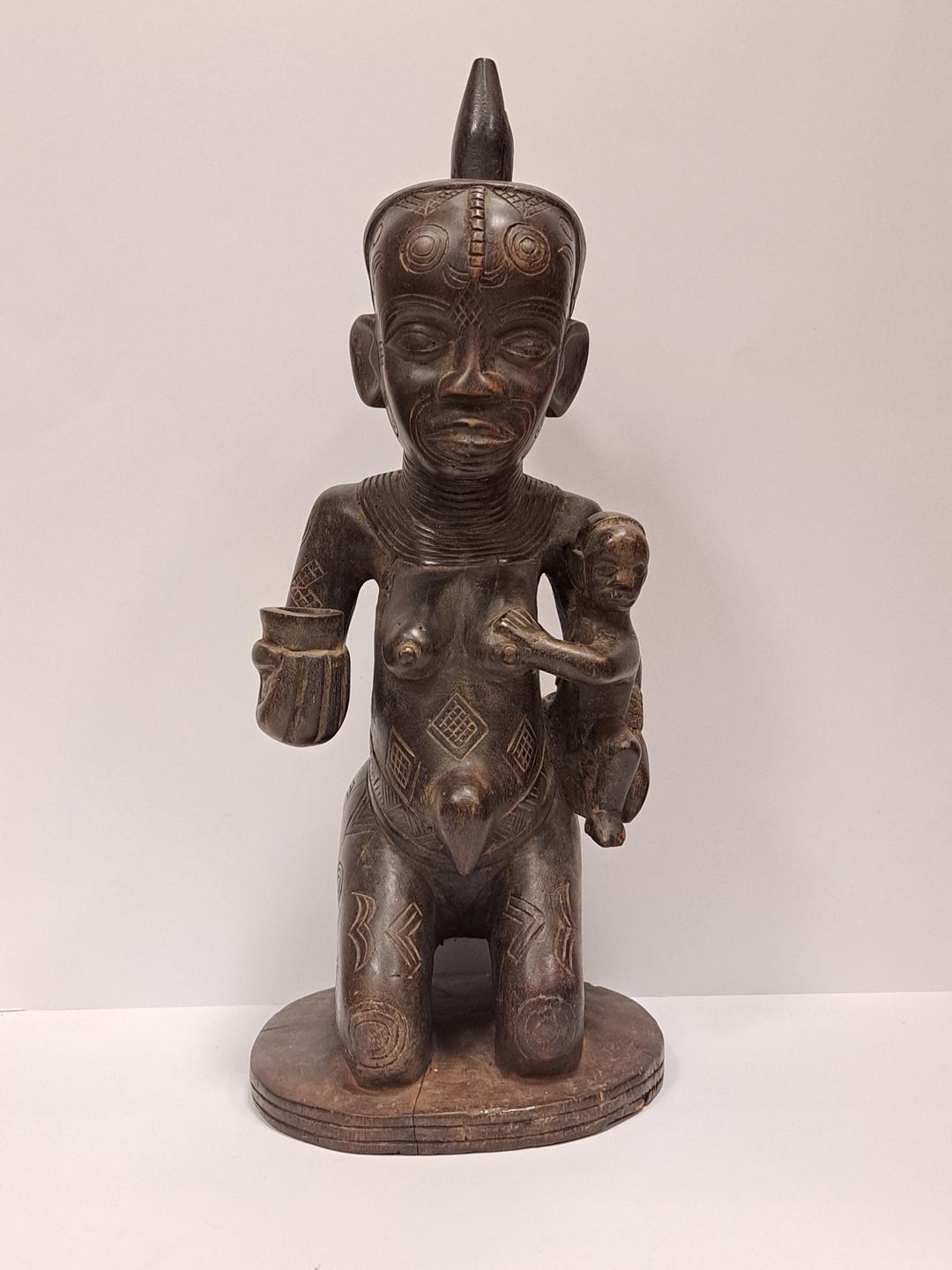 Art African Tribe Lalua Congo Wood Sculpture From the 1930s - Etsy