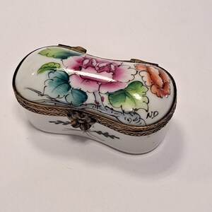 Vintage Limoges France Porcelain Trinket Box Peint Main - Etsy